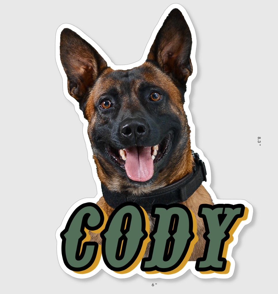 Custom K9 Vehicle Decals for K9 Unit, SAR, Police Dog, Law Enforcement ...